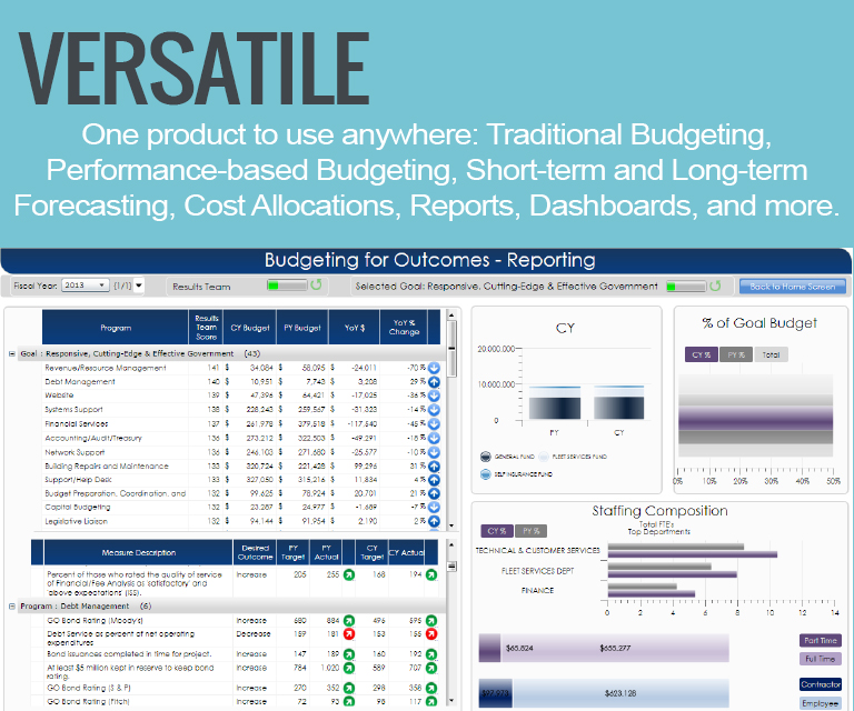 Budgeting and Forecasting Software for the Public Sector